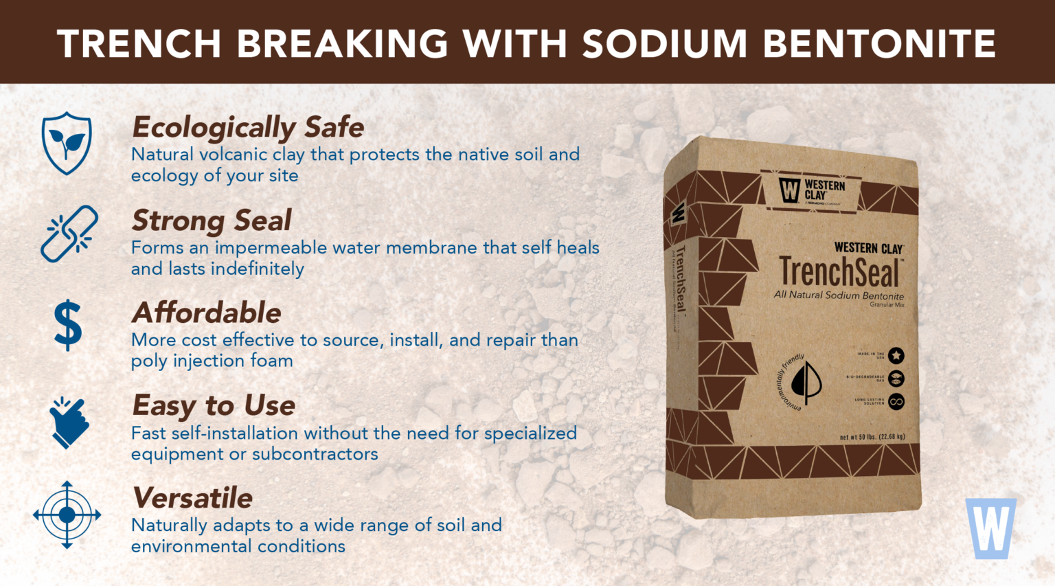 Sodium Bentonite Trench Breaking